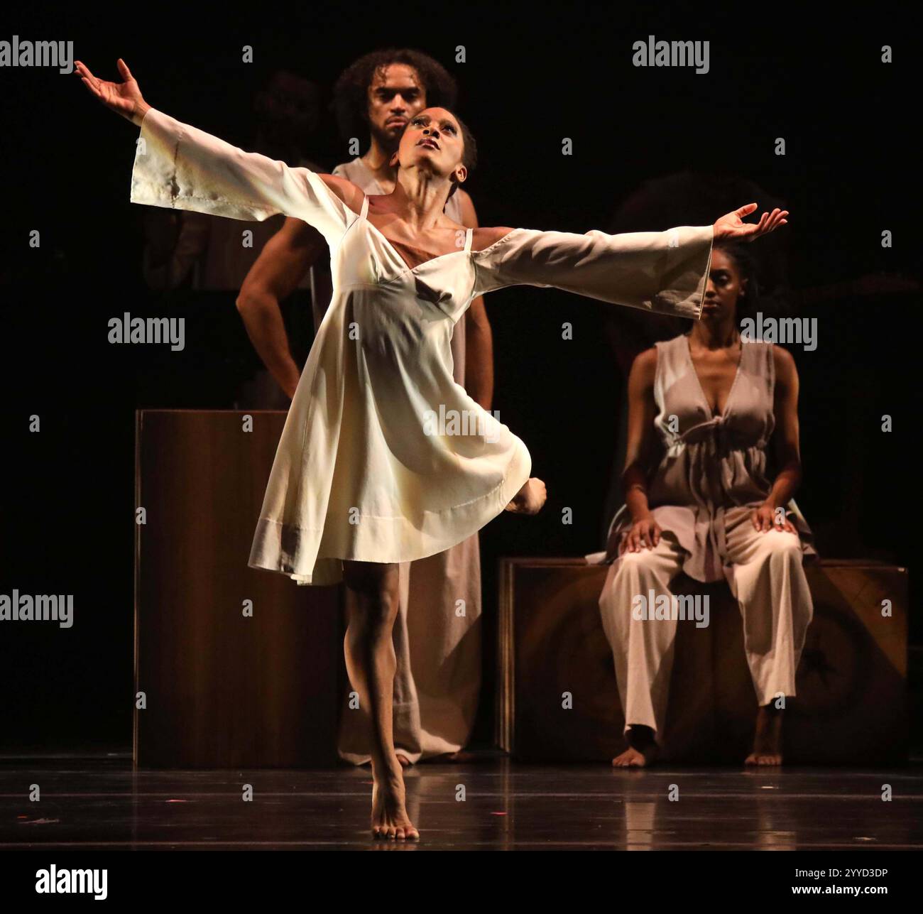 December 20, 2024, New York, New York, USA: Alvin Ailey Dancers (L-R ...