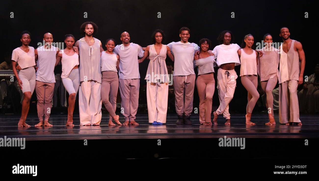 December 20, 2024, New York, New York, USA: Alvin Ailey Dancers (L-R ...