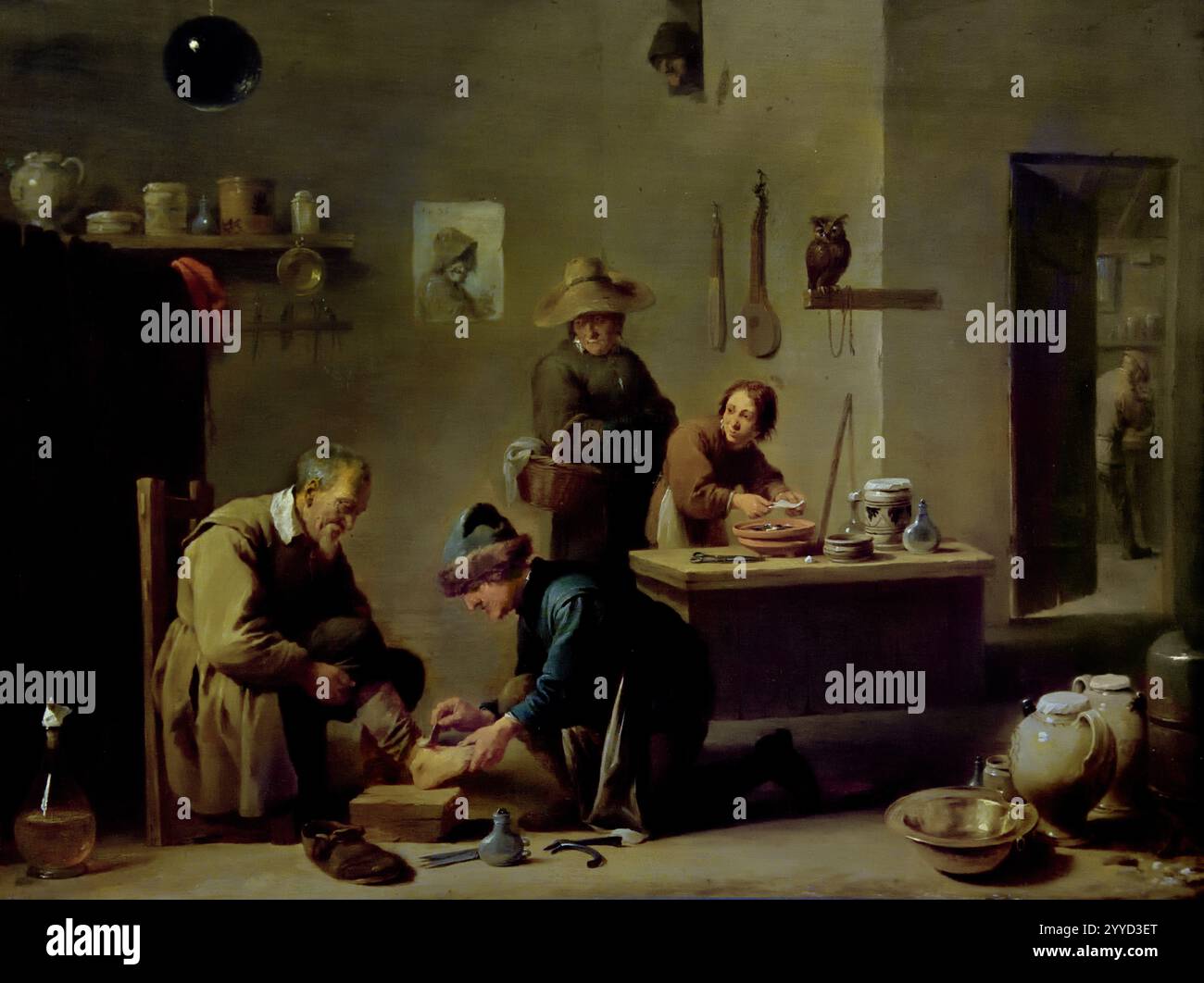 A Barber Surgeon in his Workshop 1636 David Teniers the Younger Antwerp ...
