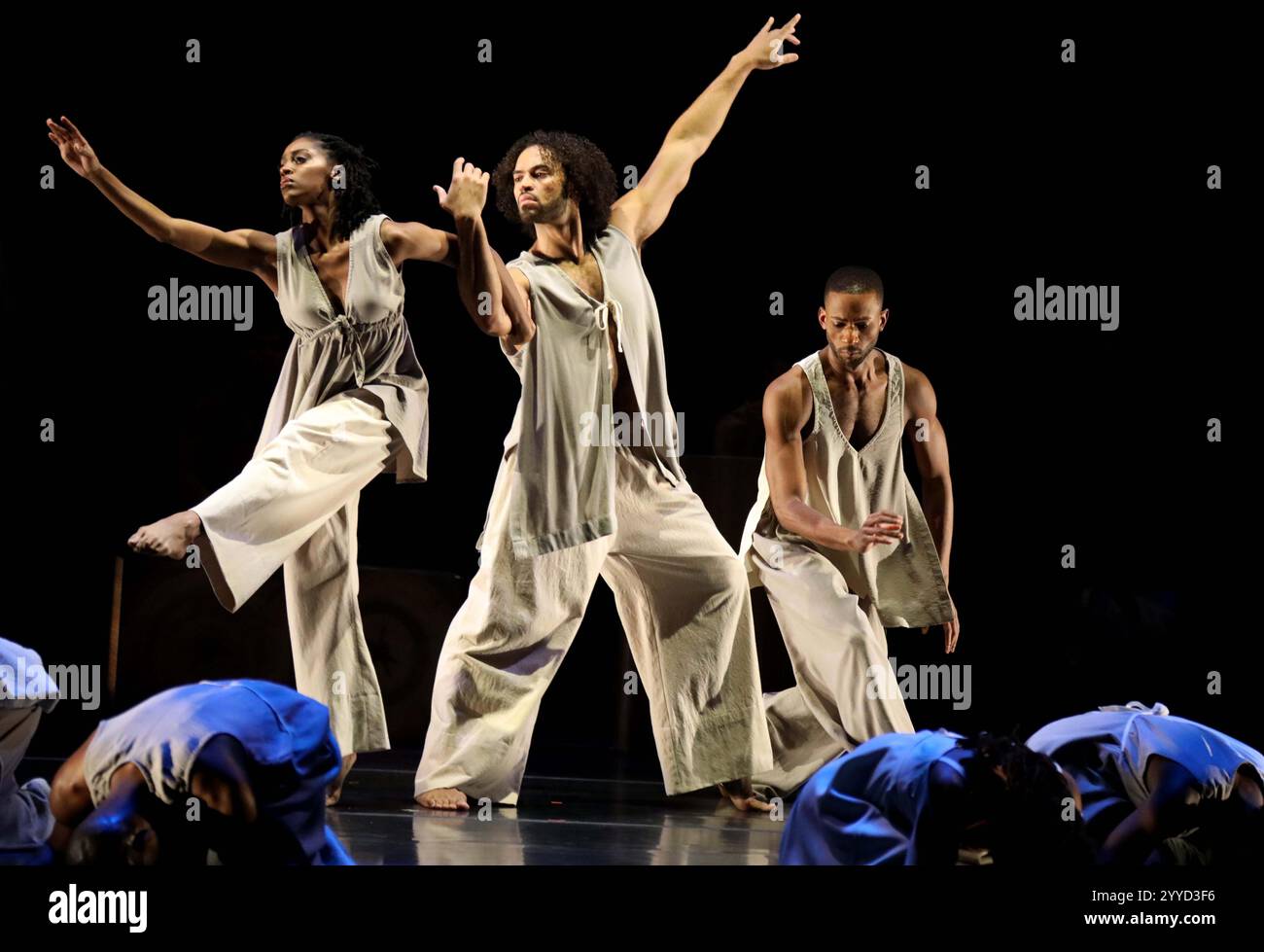 December 20, 2024, New York, New York, USA: Alvin Ailey Dancers (L-R ...