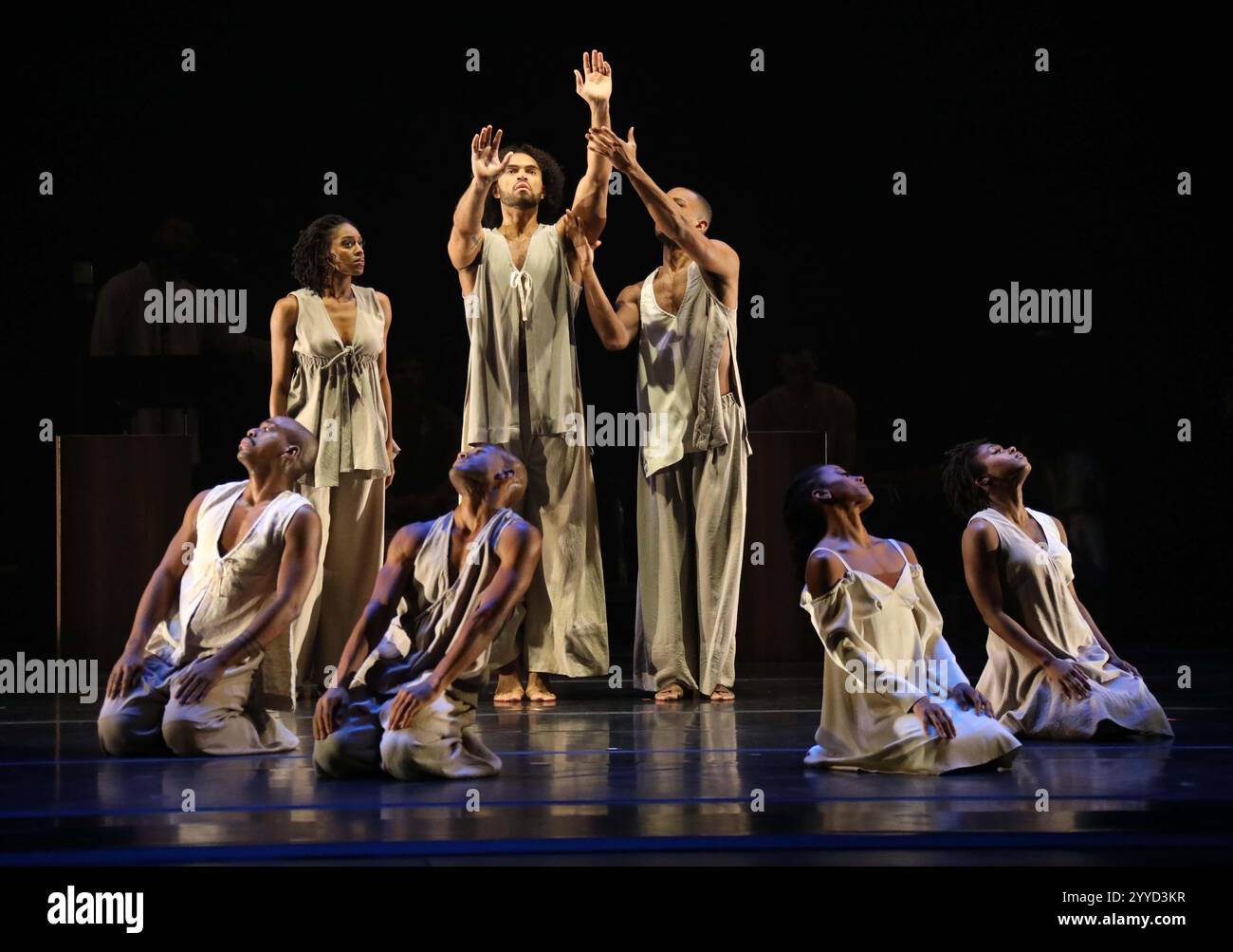 December 20, 2024, New York, New York, USA: Alvin Ailey Dancers (L-R ...