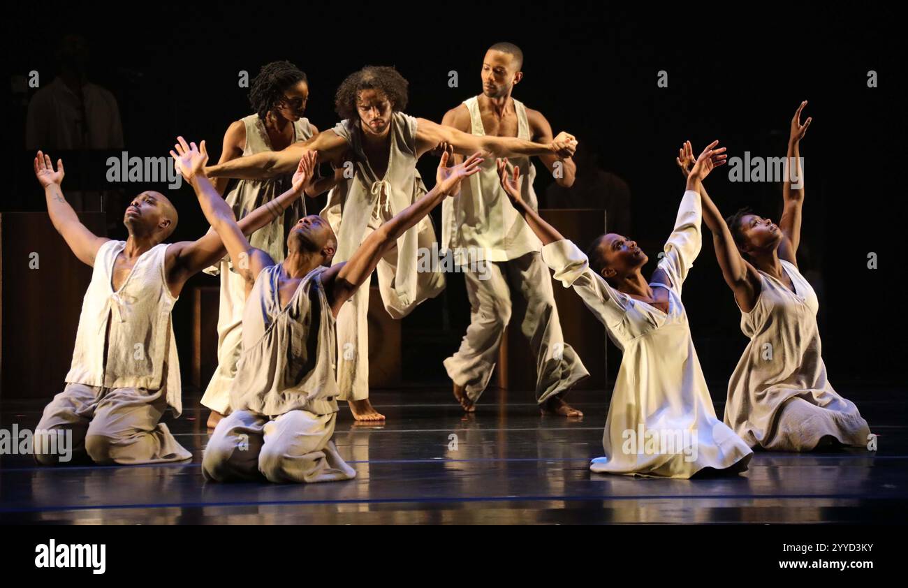 December 20, 2024, New York, New York, USA: Alvin Ailey Dancers include ...