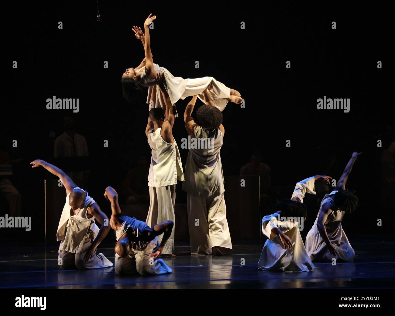 December 20, 2024, New York, New York, USA: Alvin Ailey Dancers (L-R ...