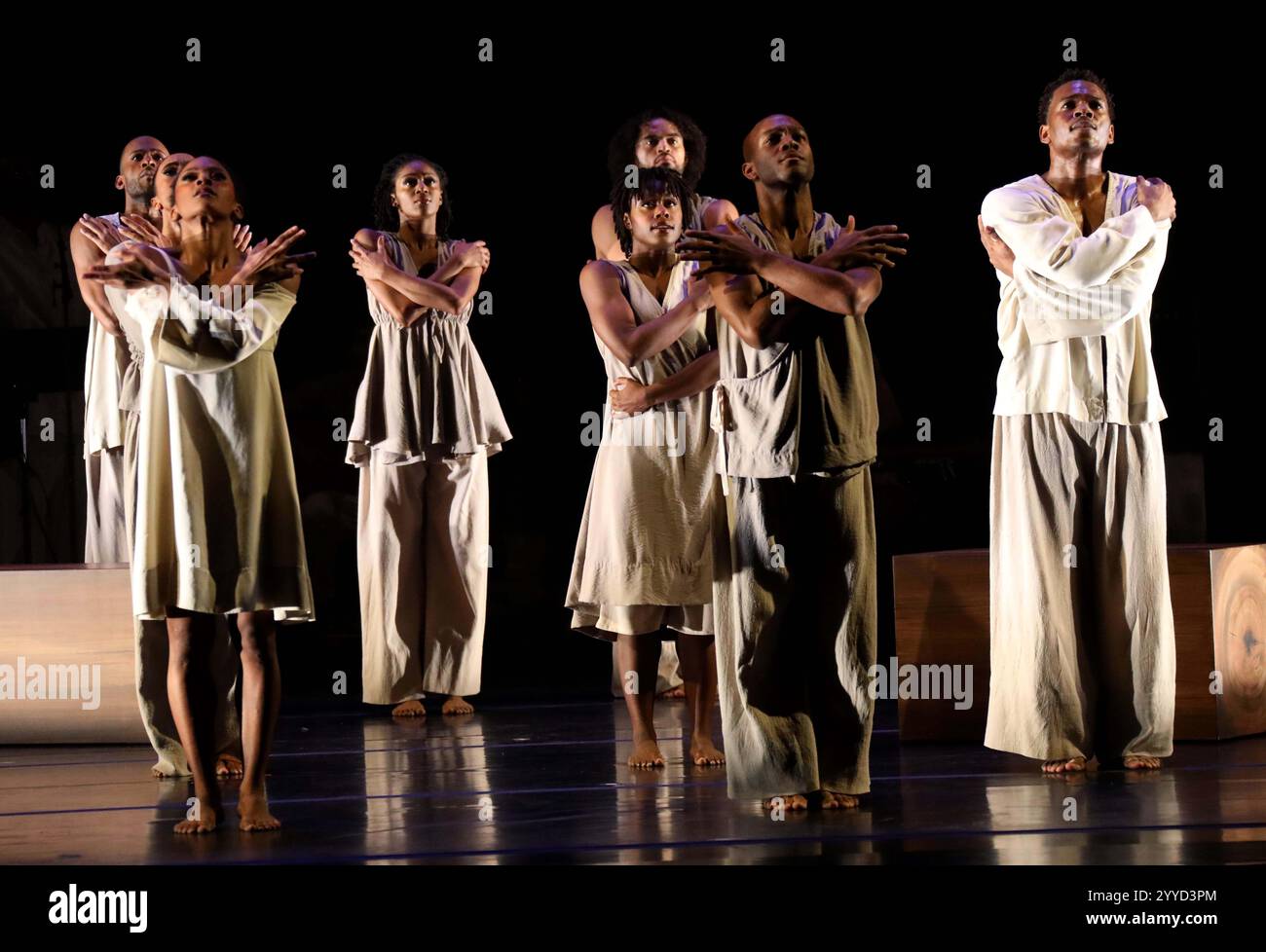December 20, 2024, New York, New York, USA: Alvin Ailey Dancers include ...
