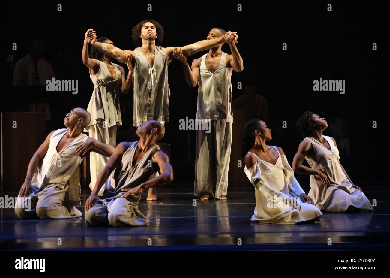 December 20, 2024, New York, New York, USA: Alvin Ailey Dancers (L-R ...