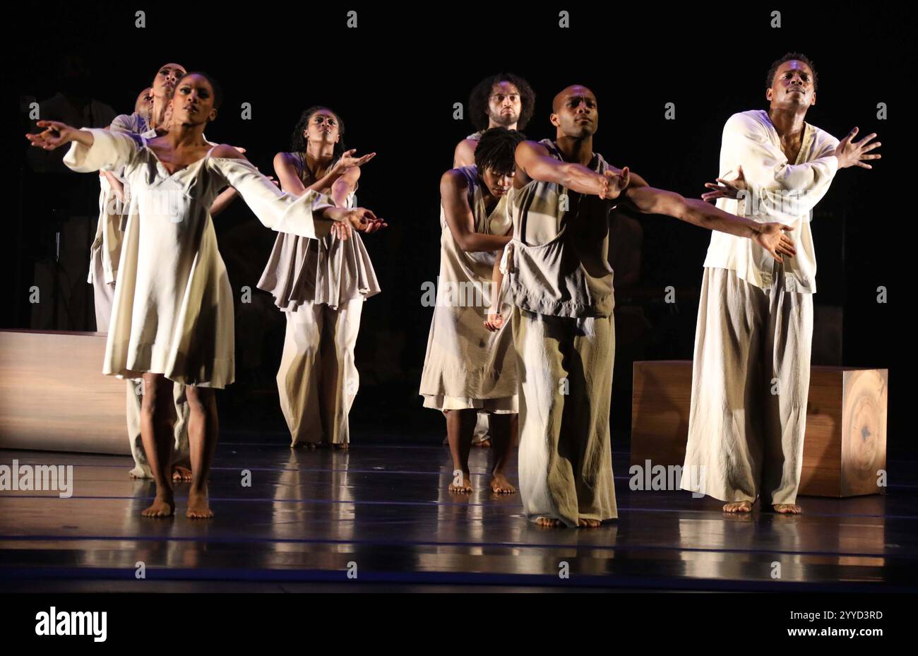 December 20, 2024, New York, New York, USA: Alvin Ailey Dancers include ...