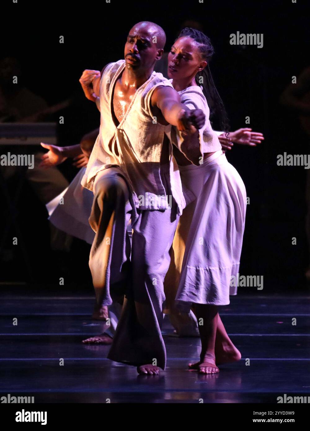December 20, 2024, New York, New York, USA: Alvin Ailey Dancers (L-R ...