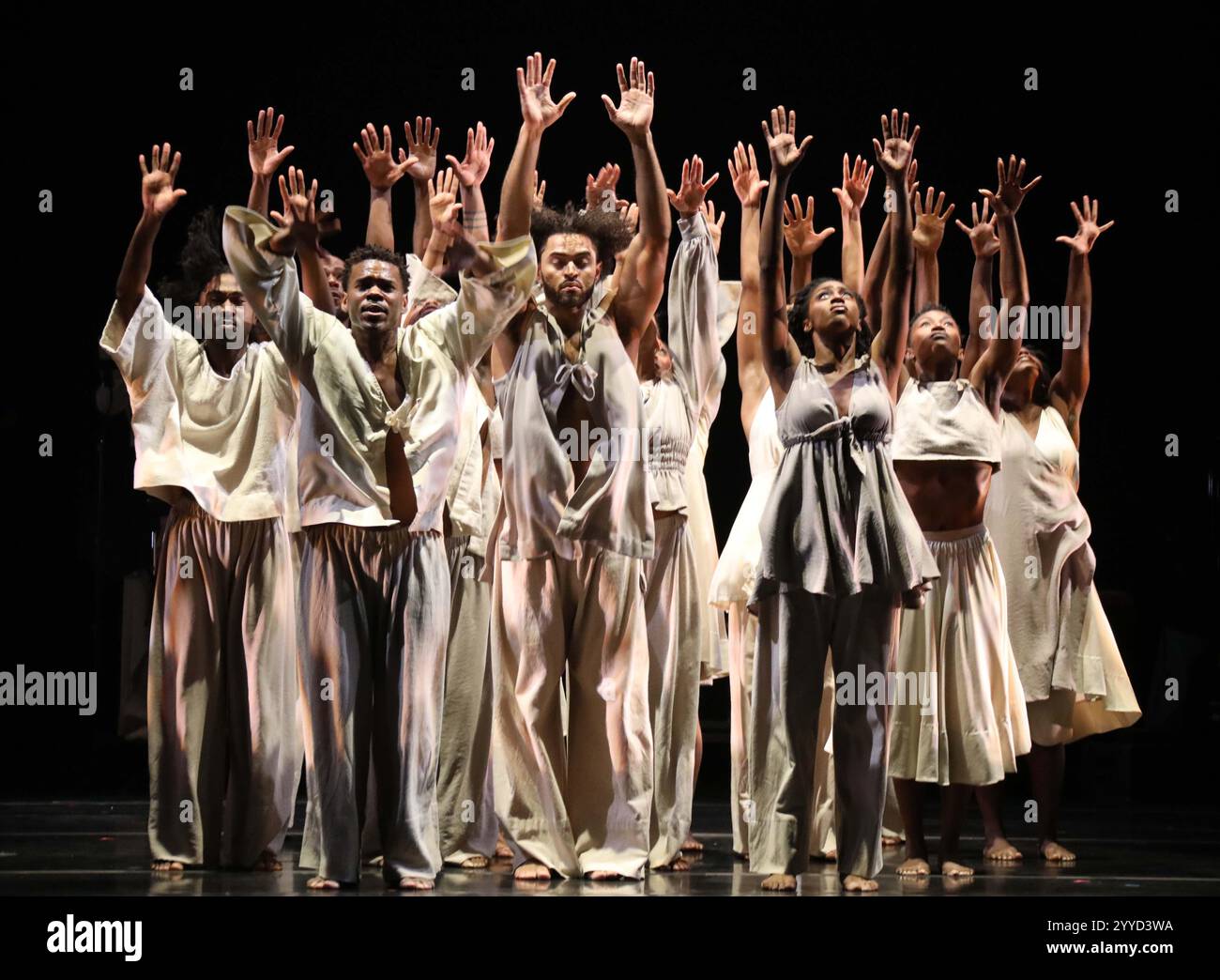 December 20, 2024, New York, New York, USA: Alvin Ailey Dancers include ...