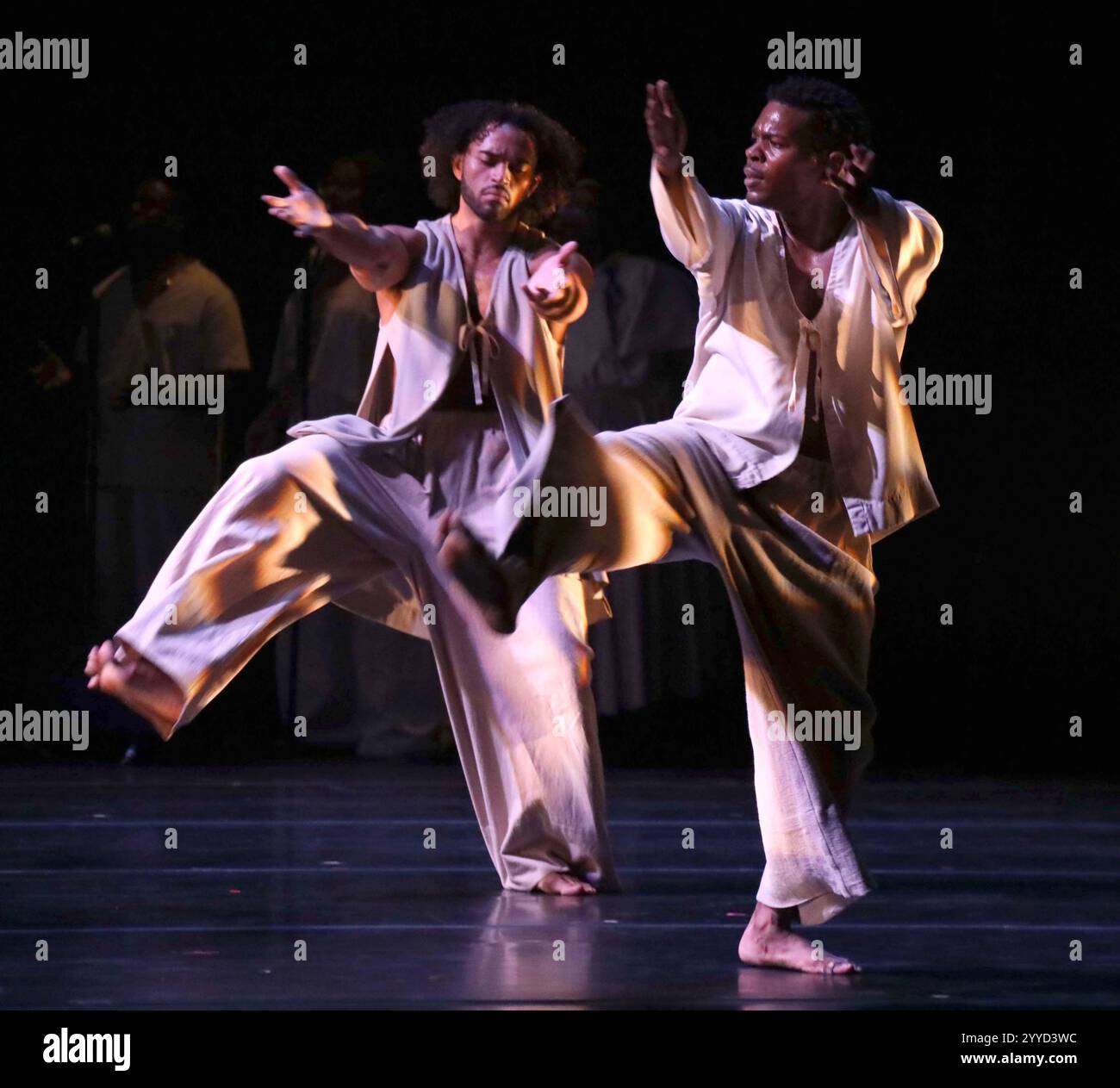 December 20, 2024, New York, New York, USA: Alvin Ailey Dancers (L-R ...