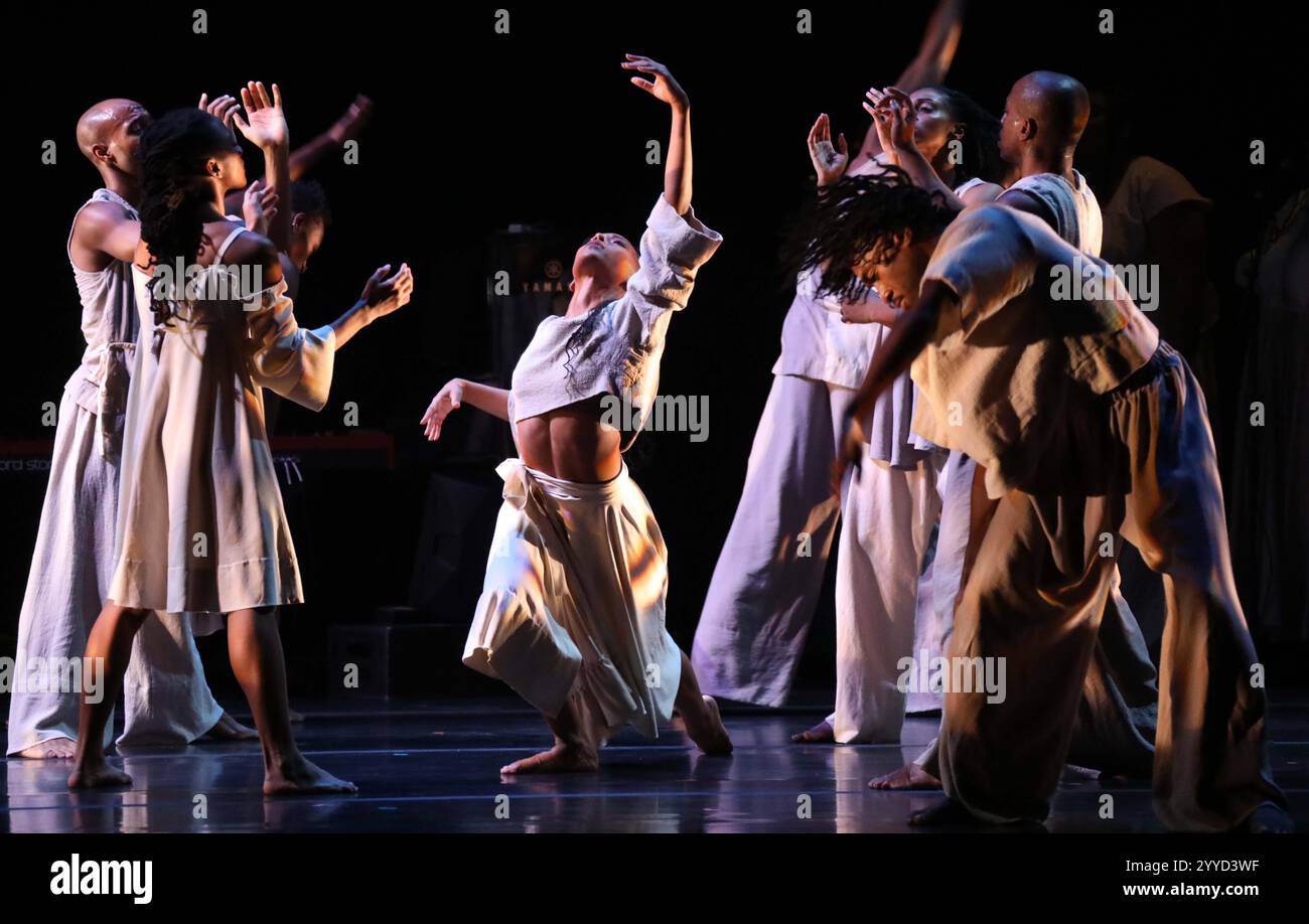 December 20, 2024, New York, New York, USA: Alvin Ailey Dancers include ...