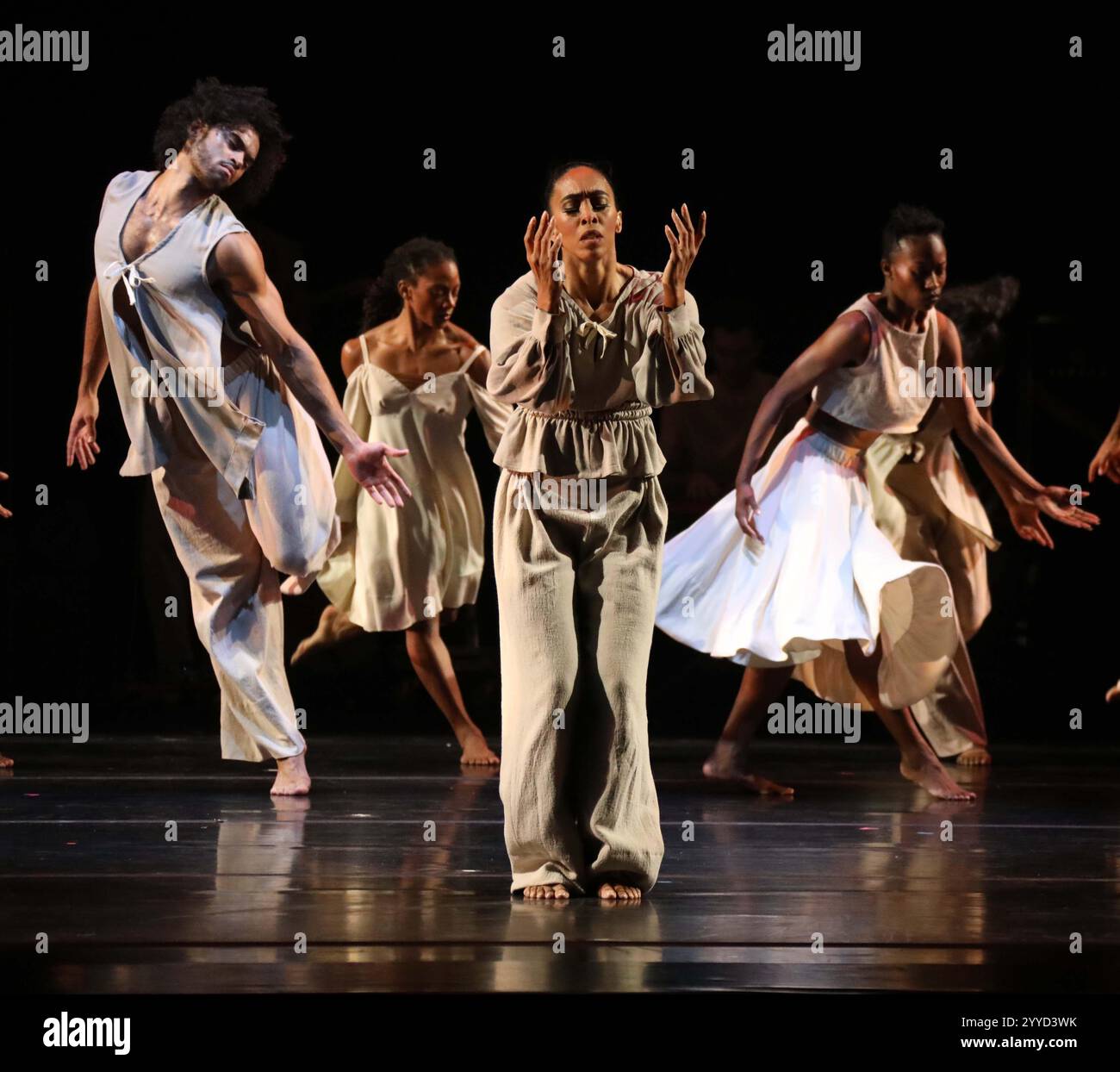 December 20, 2024, New York, New York, USA: Alvin Ailey Dancers (L-R ...