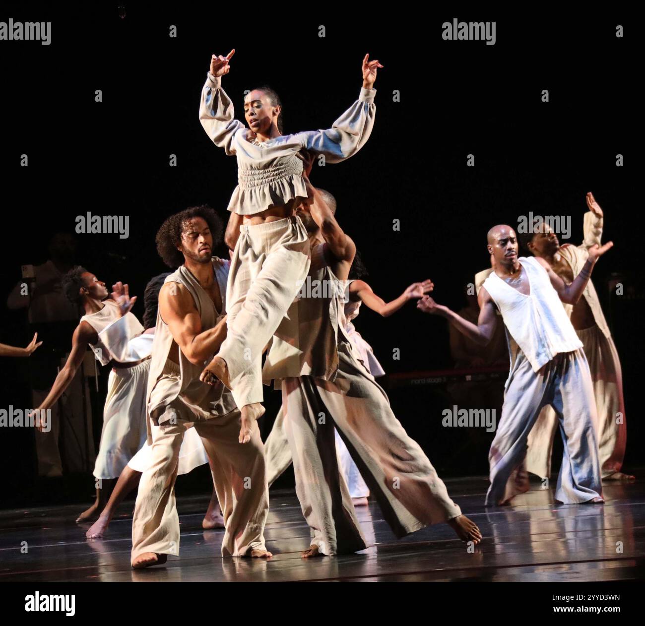 December 20, 2024, New York, New York, USA: Alvin Ailey Dancers include ...