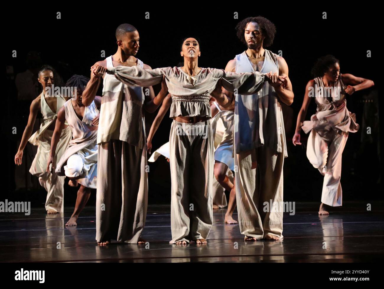 December 20, 2024, New York, New York, USA: Alvin Ailey Dancers (L-R ...