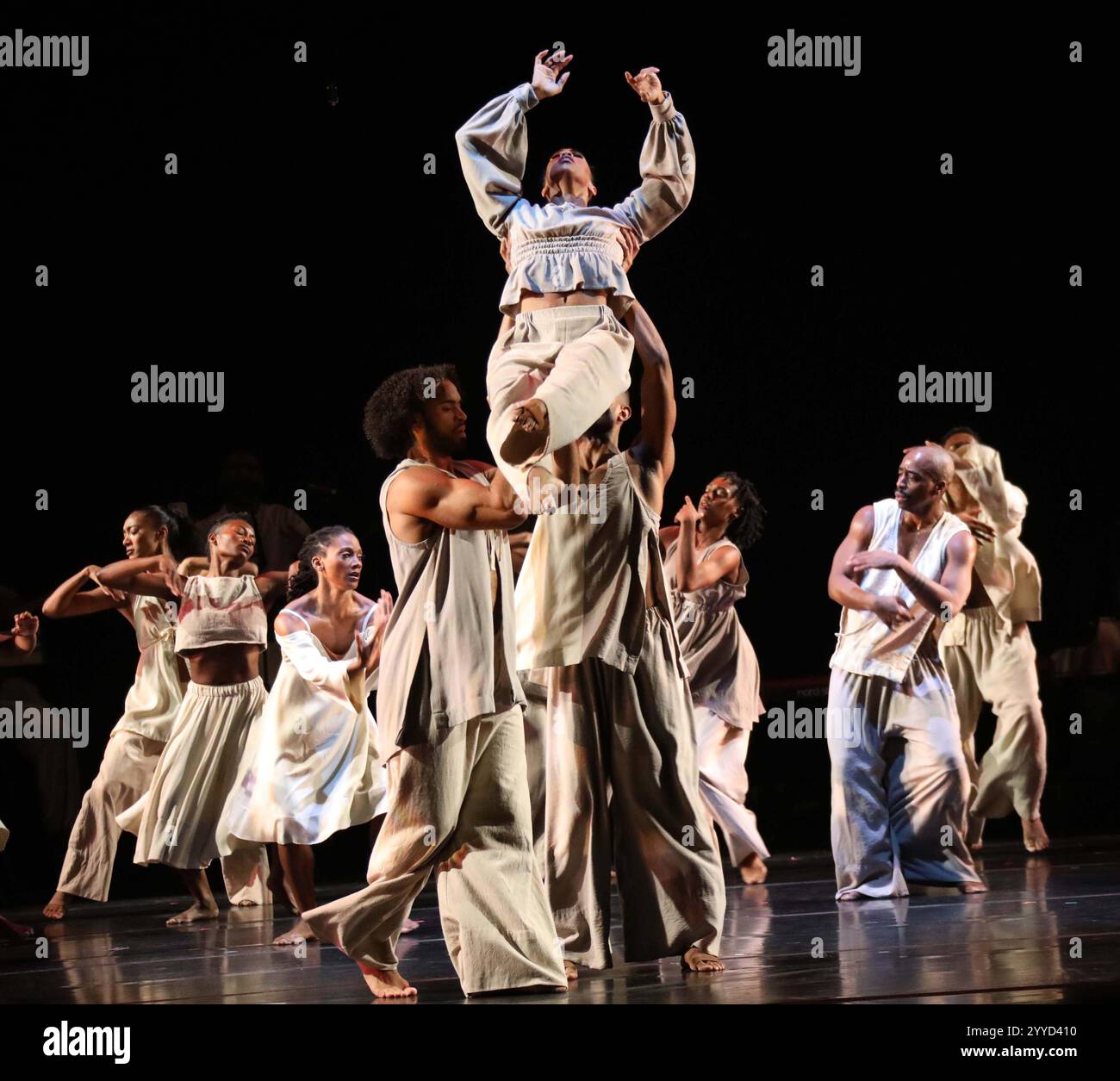 December 20, 2024, New York, New York, USA: Alvin Ailey Dancers include ...