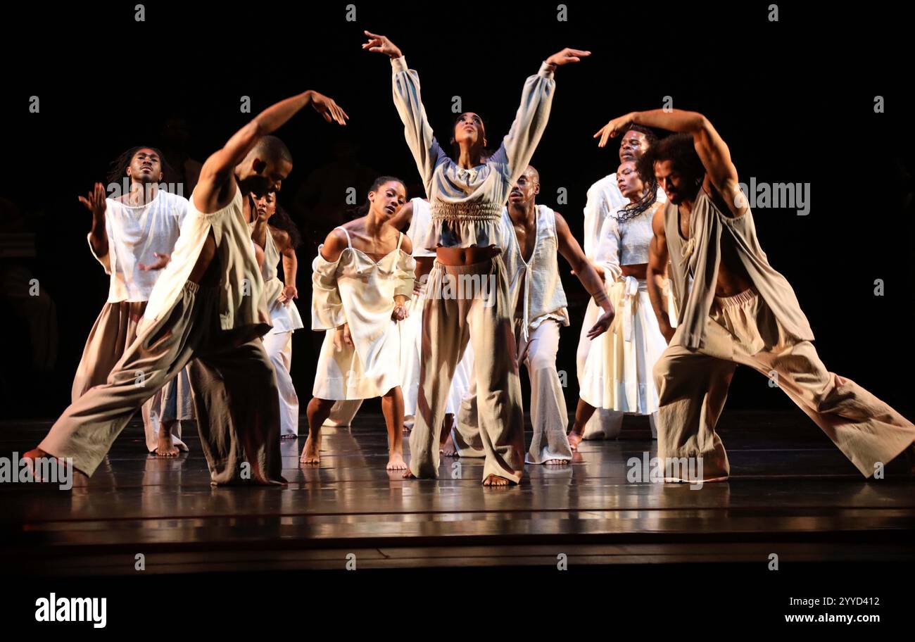 December 20, 2024, New York, New York, USA: Alvin Ailey Dancers include ...