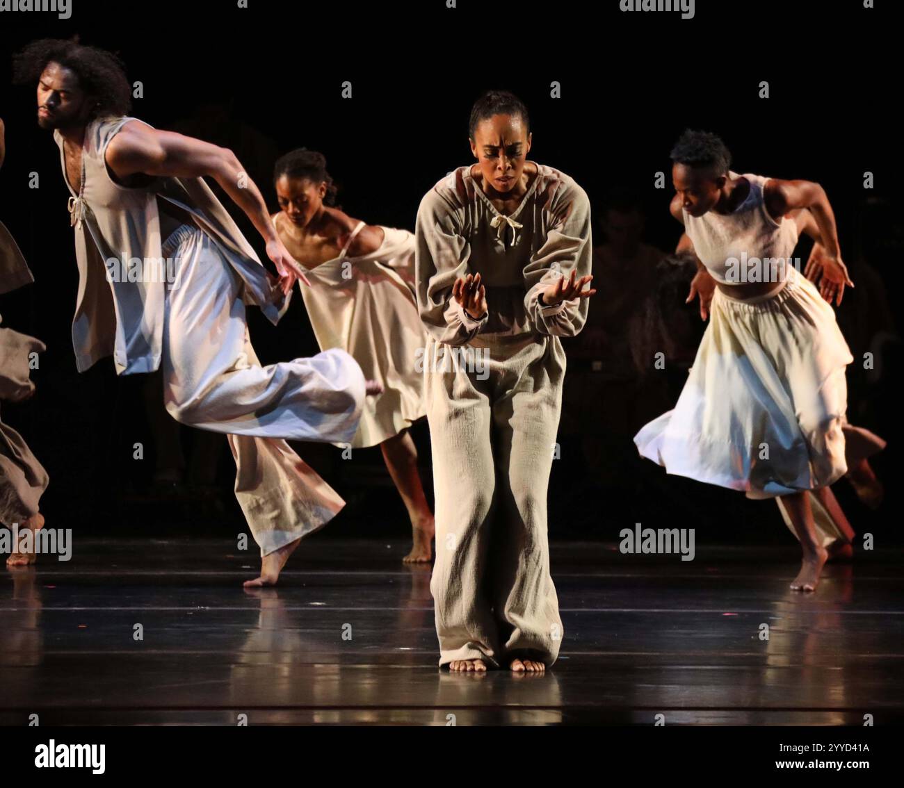 December 20, 2024, New York, New York, USA: Alvin Ailey Dancers (L-R ...
