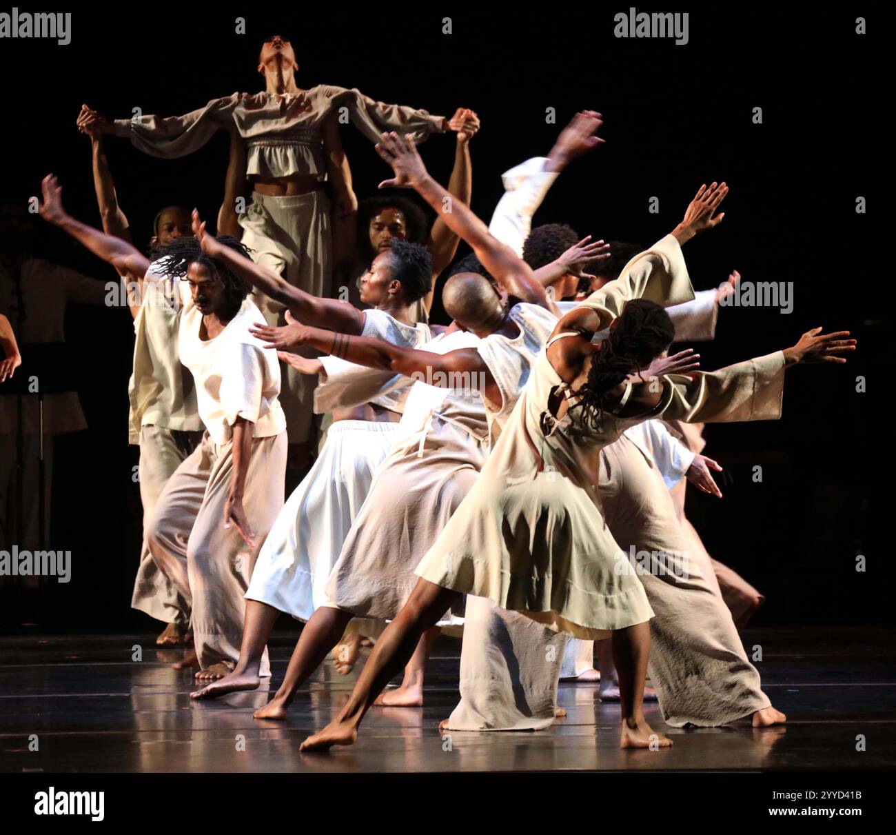 December 20, 2024, New York, New York, USA: Alvin Ailey Dancers include ...