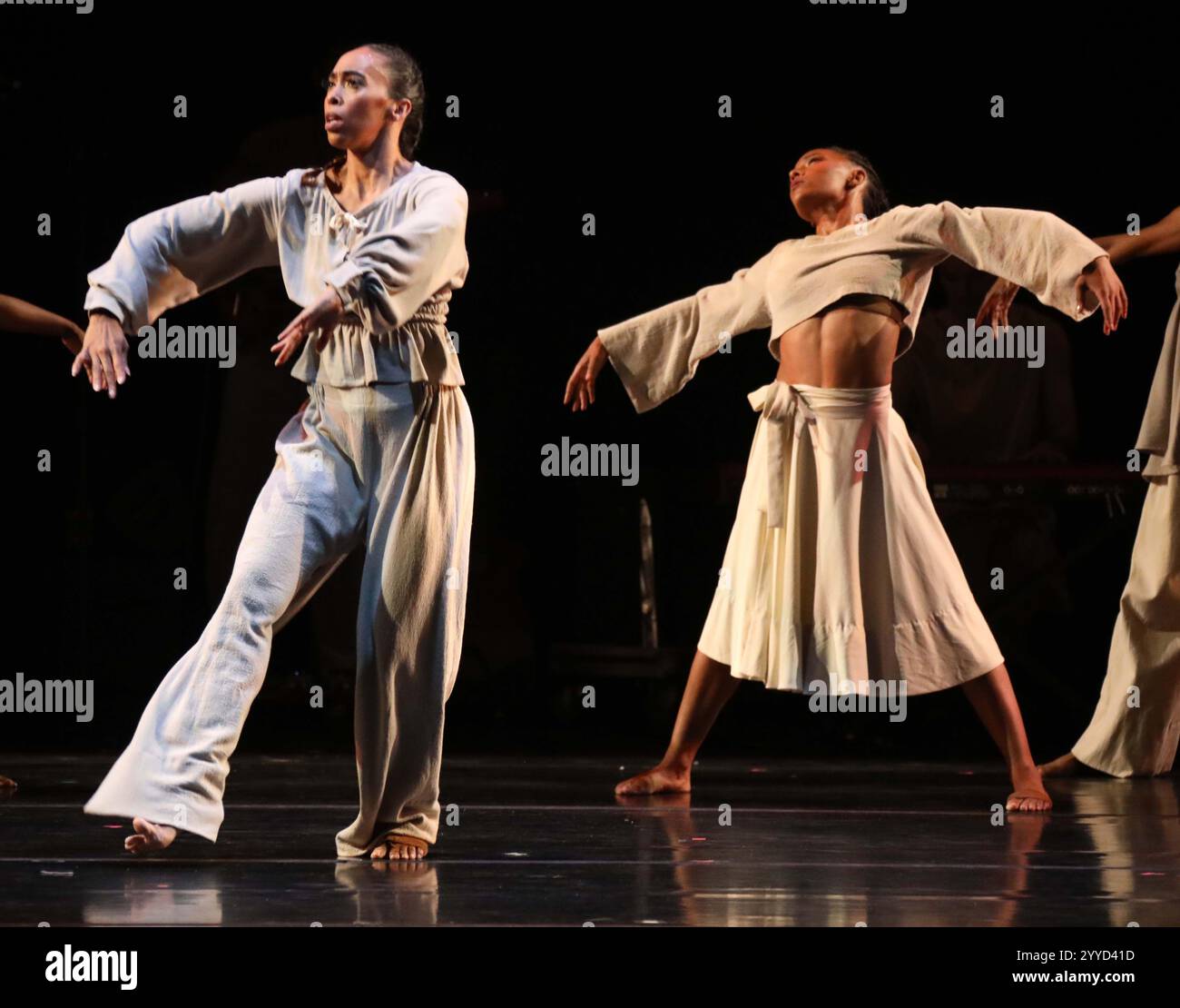 December 20, 2024, New York, New York, USA: Alvin Ailey Dancers (L-R ...