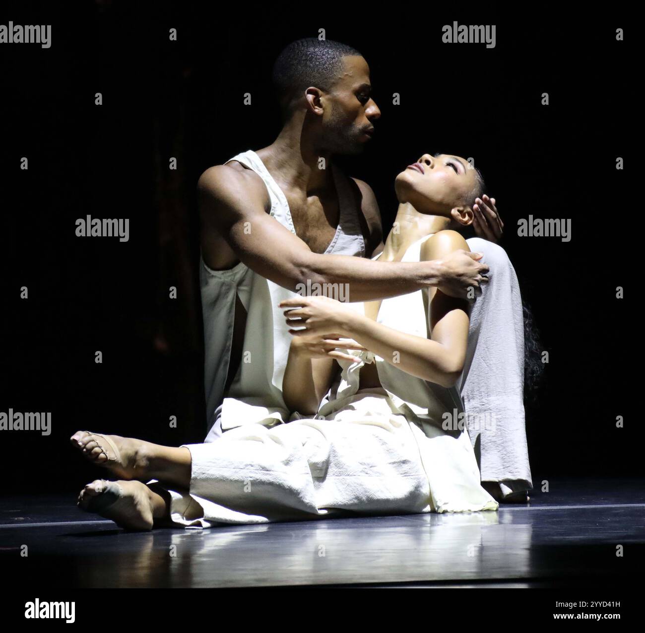 December 20, 2024, New York, New York, USA: Alvin Ailey Dancers (L-R ...