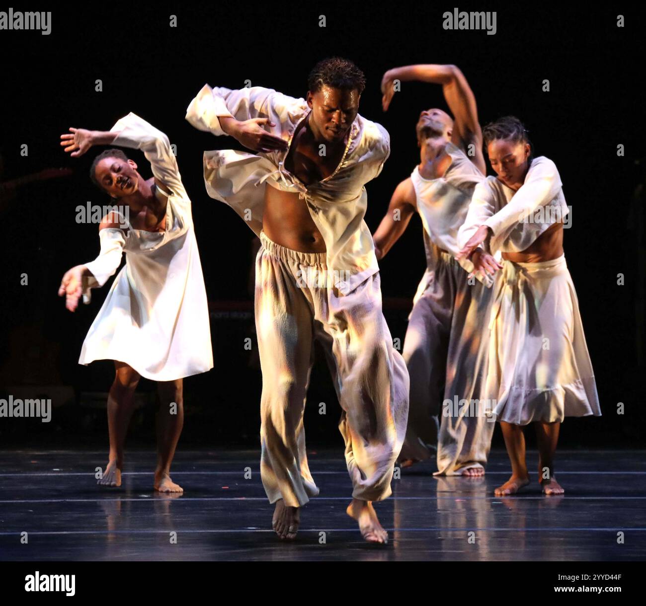 December 20, 2024, New York, New York, USA: Alvin Ailey Dancers (L-R ...