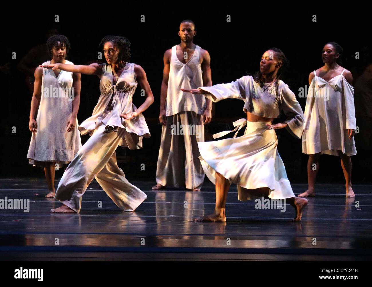 December 20, 2024, New York, New York, USA: Alvin Ailey Dancers include ...