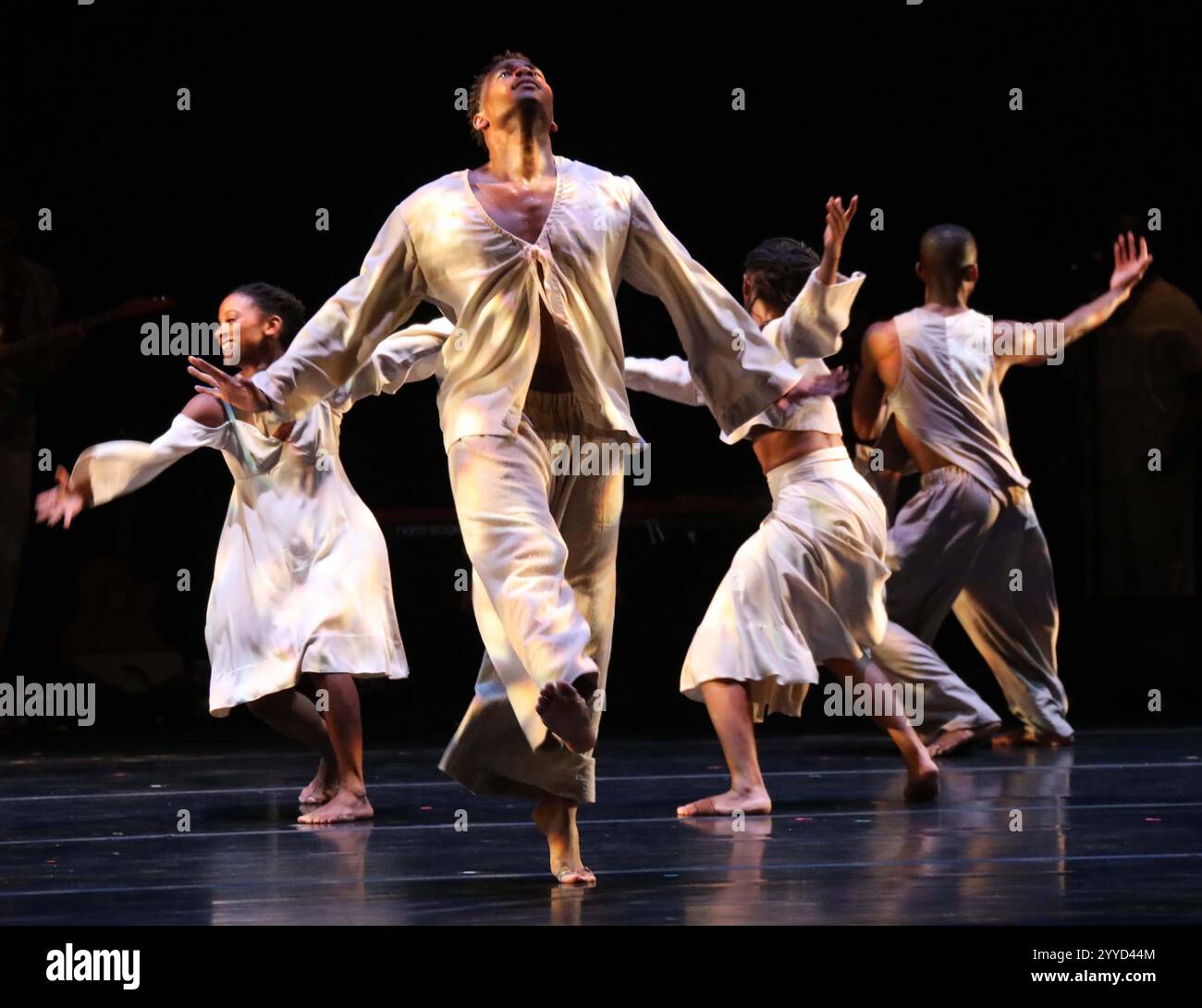 December 20, 2024, New York, New York, USA: Alvin Ailey Dancers (L-R ...
