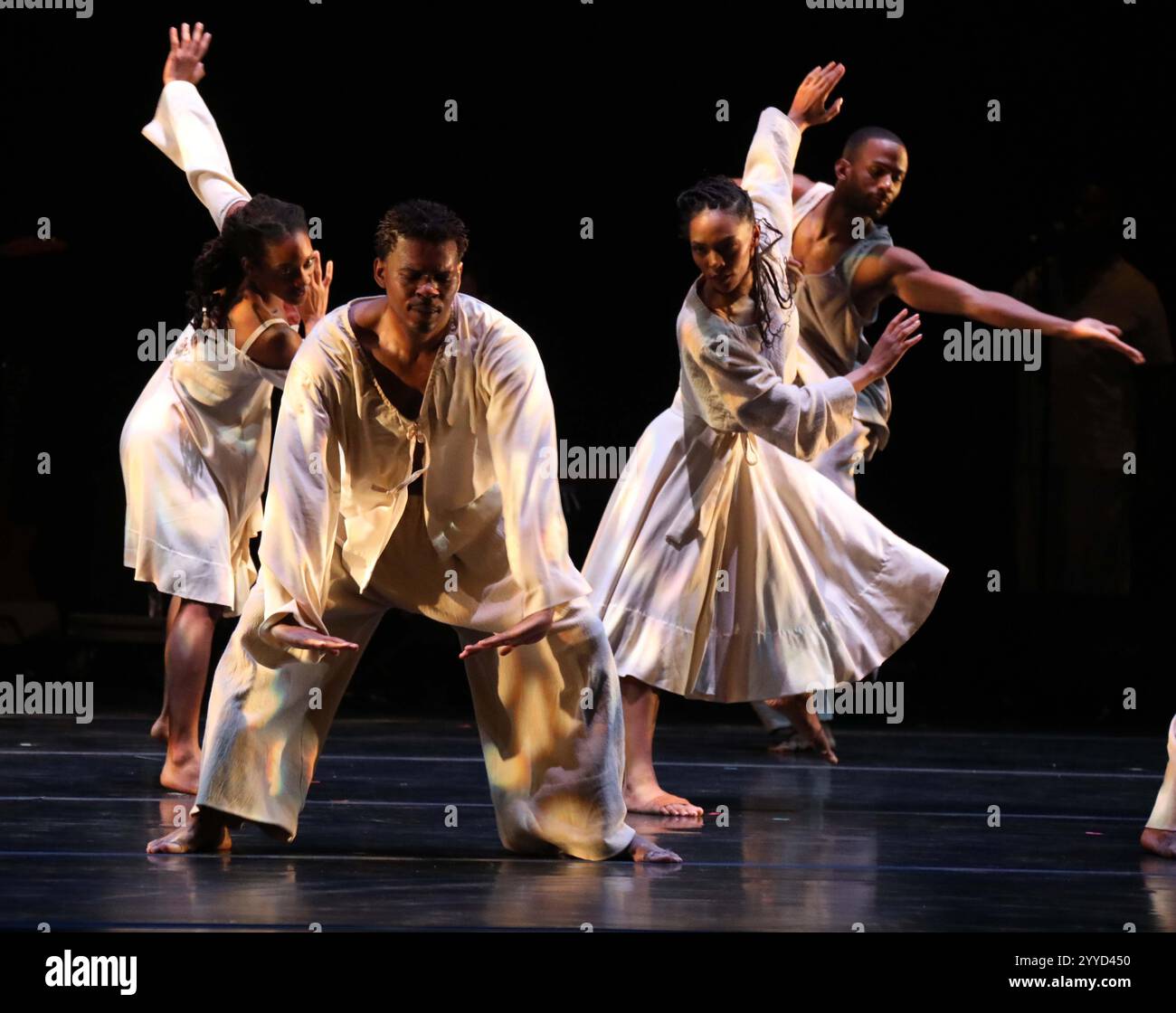 December 20, 2024, New York, New York, USA: Alvin Ailey Dancers (L-R) JACQUELIN HARRIS, SOLOMON ...