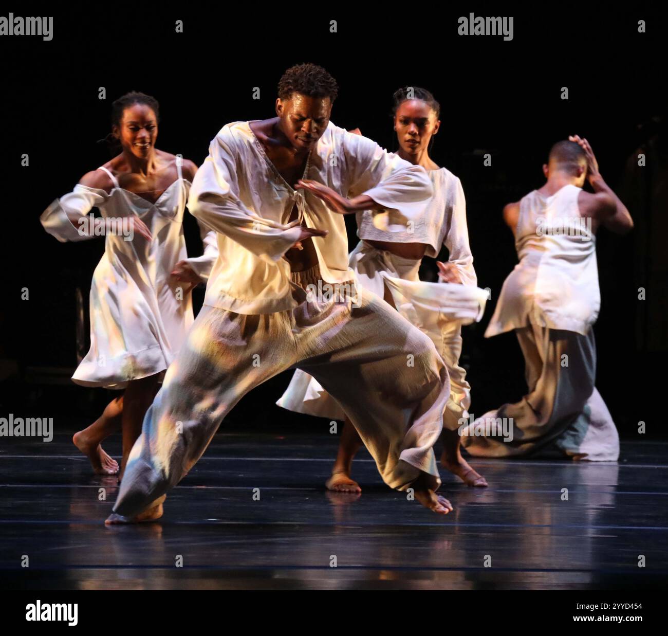 December 20, 2024, New York, New York, USA: Alvin Ailey Dancers (L-R ...