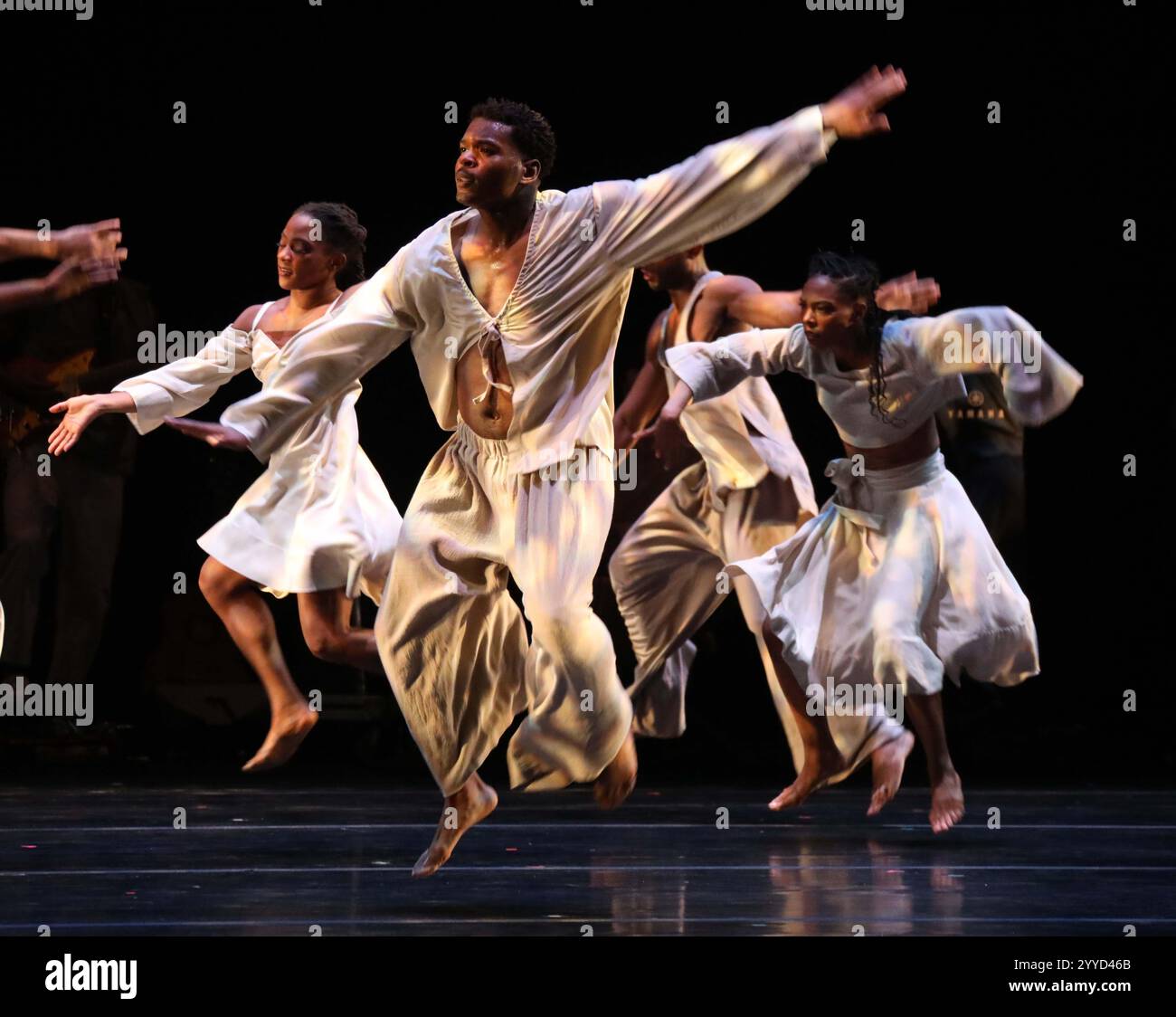 December 20, 2024, New York, New York, USA: Alvin Ailey Dancers (L-R ...