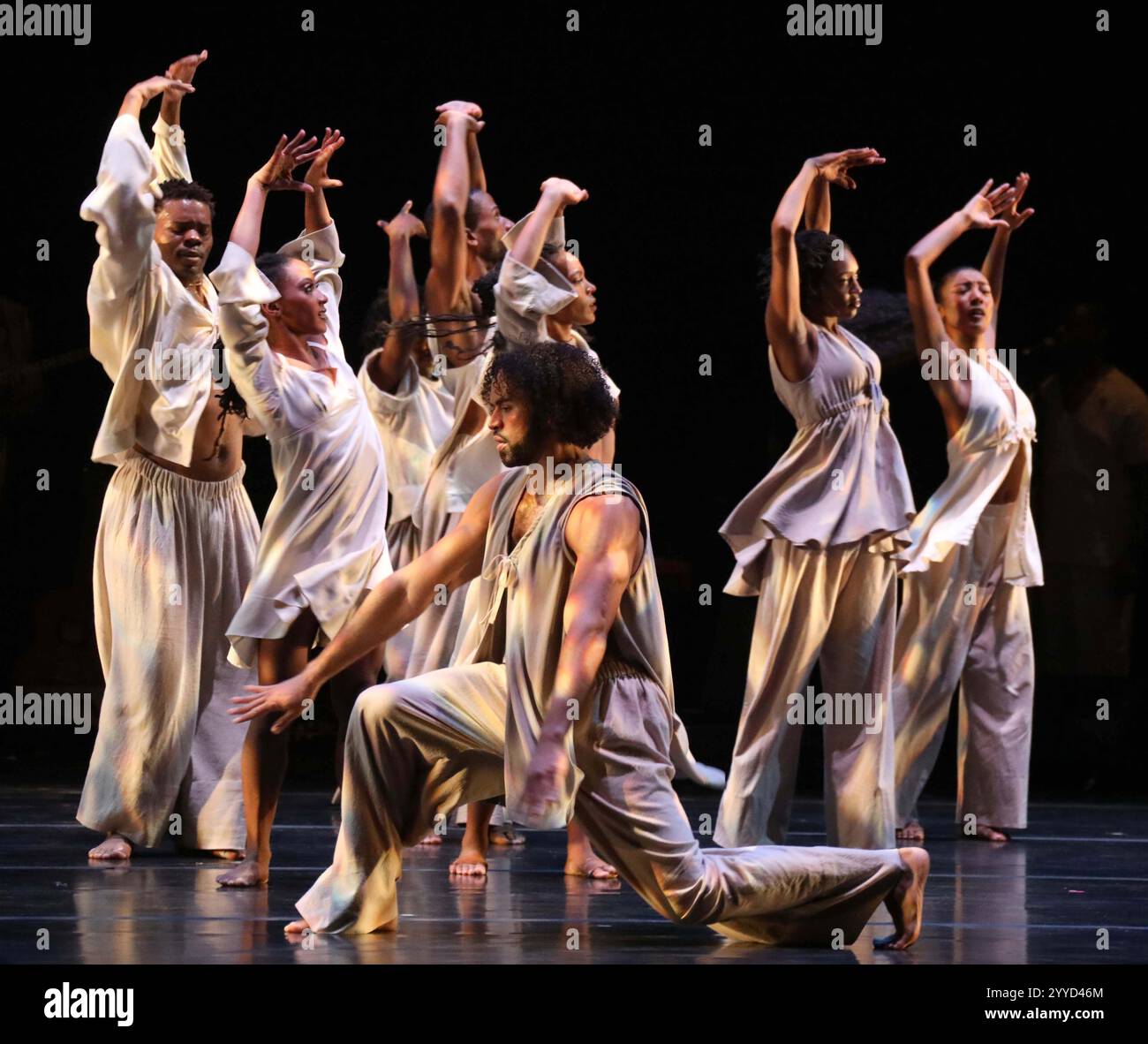 December 20, 2024, New York, New York, USA: Alvin Ailey Dancers include ...