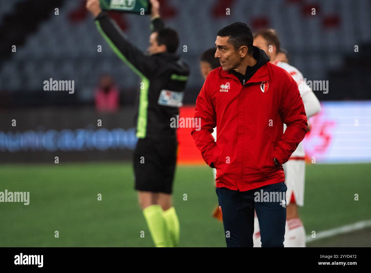 Bari, Italy. 21st Dec, 2024. SSC Bari head coach Moreno Longo during ...