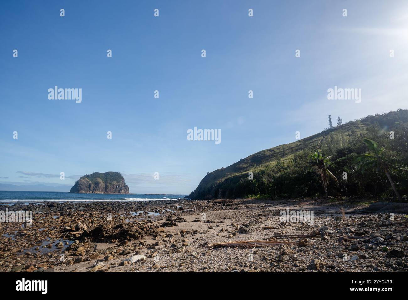 A scenic view of the coastline at Diguisit, Quirino, Philippines ...