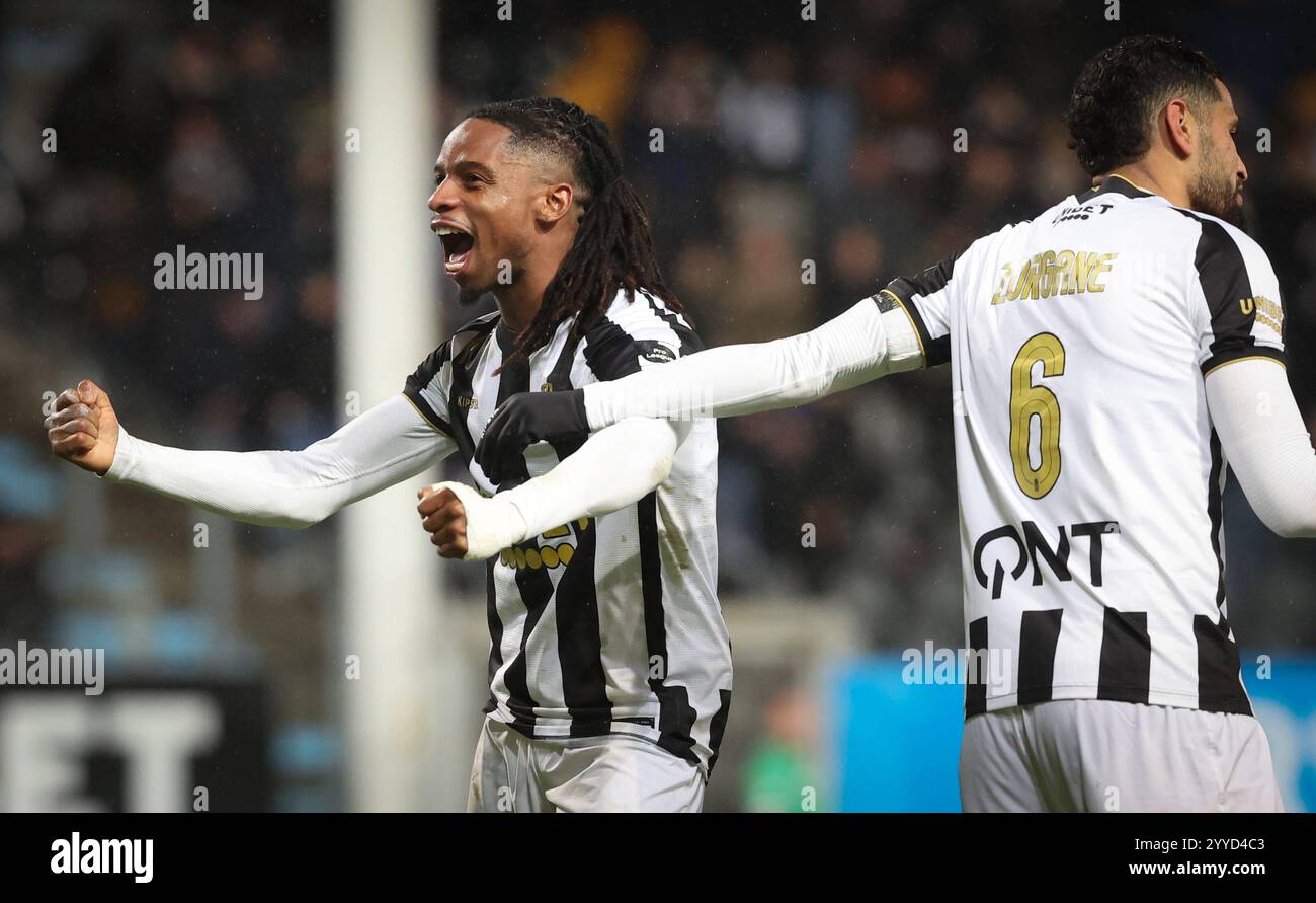 Sint Truiden, Belgium. 21st Dec, 2024. Charleroi's Jeremy Petris ...