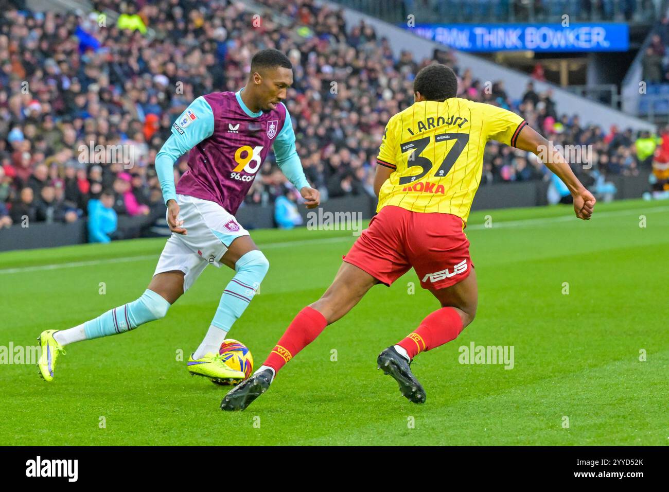 Turf Moor, Burnley, Lancashire, UK. 21st Dec, 2024. EFL Championship ...