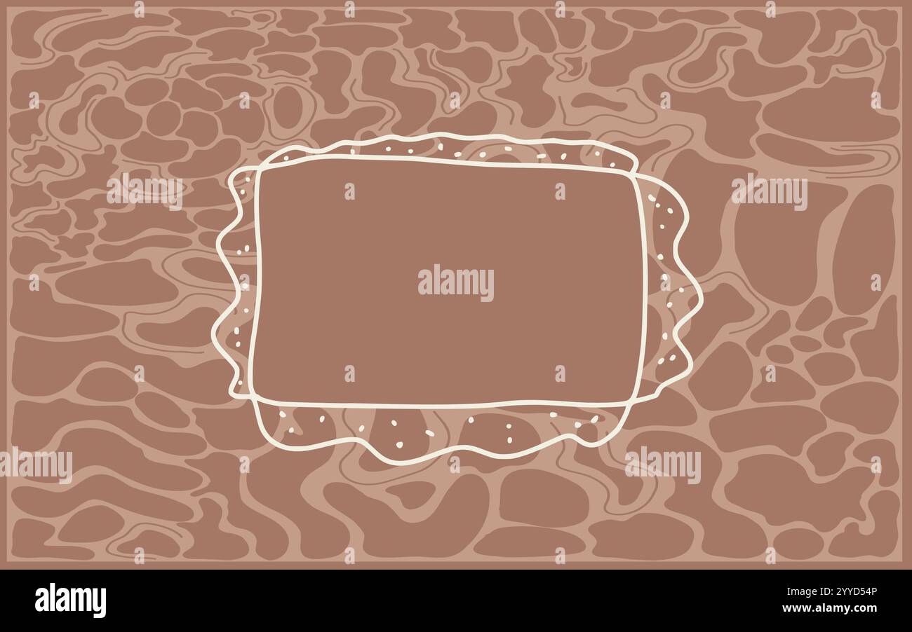 Brown background with rectangle frame. Abstract Mocha mousse organic ...