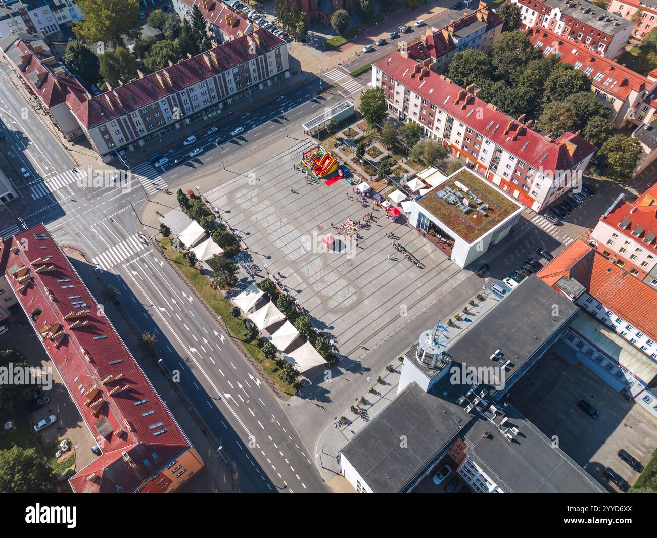 Summer skyline cityscape of Koszalin, Zachodniopomorskie, Poland ...