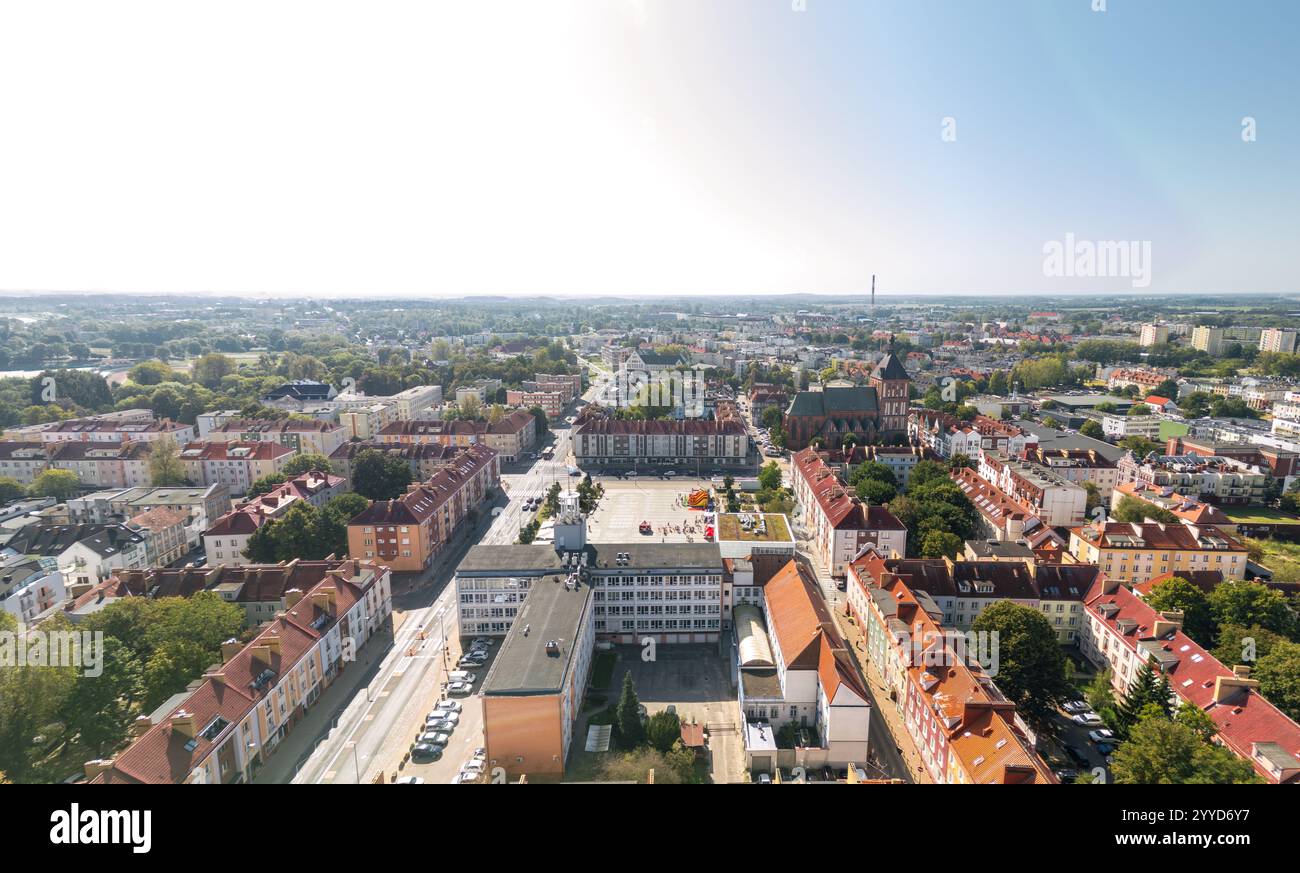 Summer skyline cityscape of Koszalin, Zachodniopomorskie, Poland ...