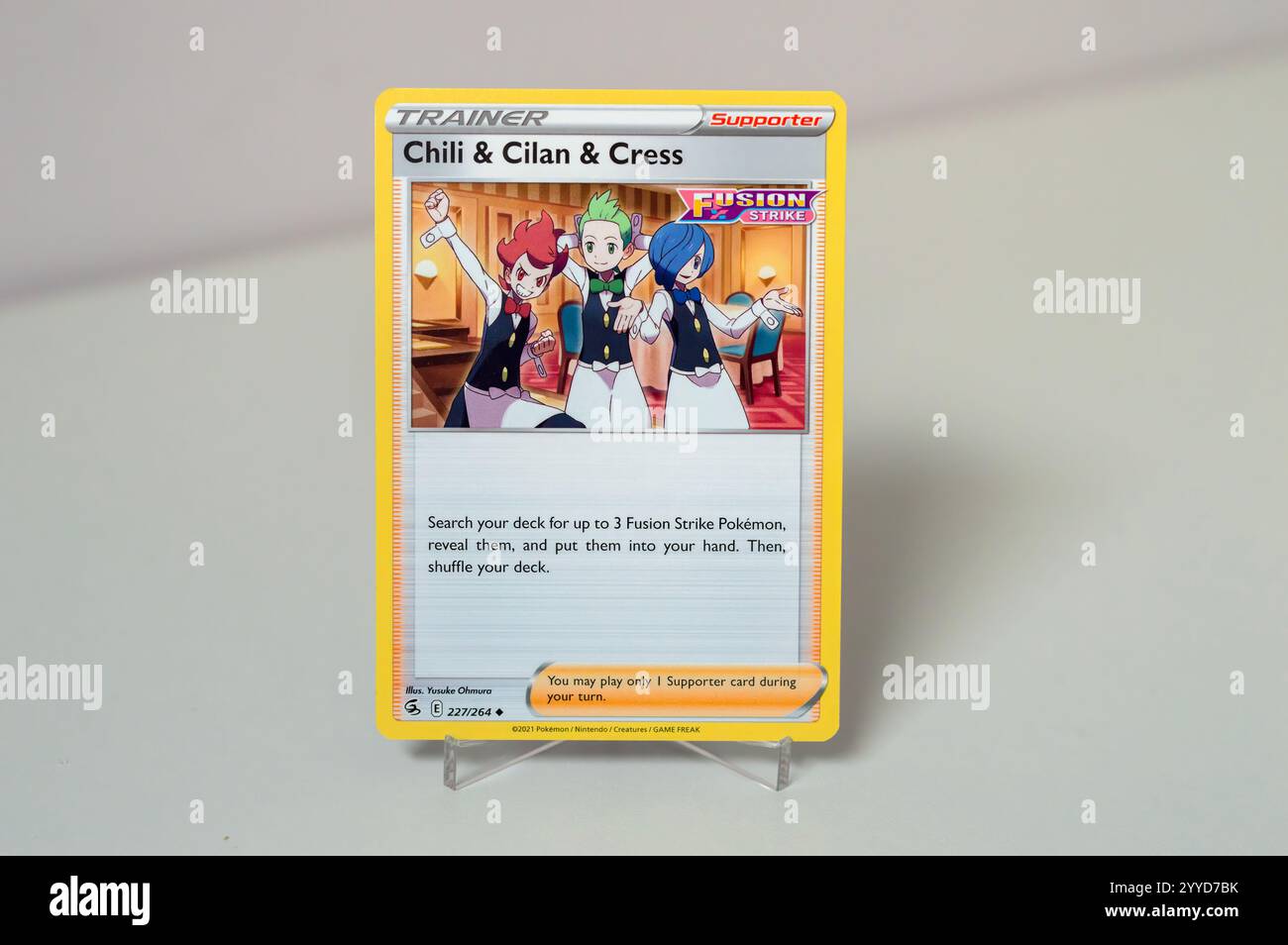 Close Up Pokemon Trading Card Chili And Cilan And Cress At Amsterdam ...