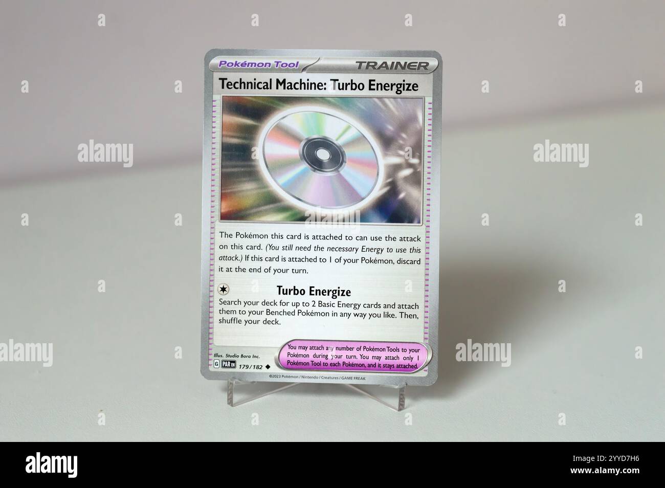Close Up Pokemon Trading Card Technical Machine Turbo Energize At ...