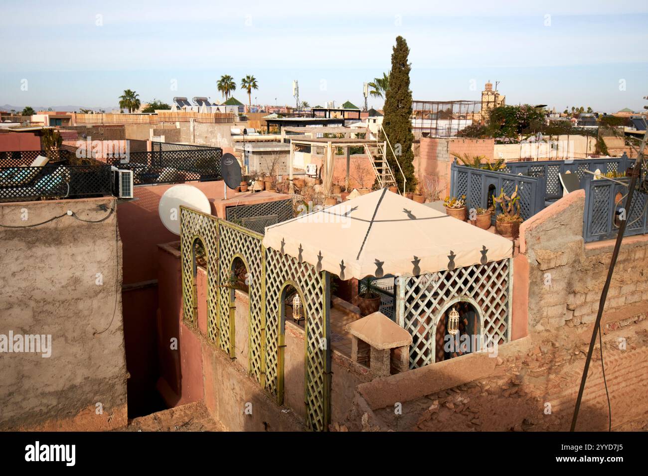 Marrakech rooftop terraces hi-res stock photography and images - Alamy