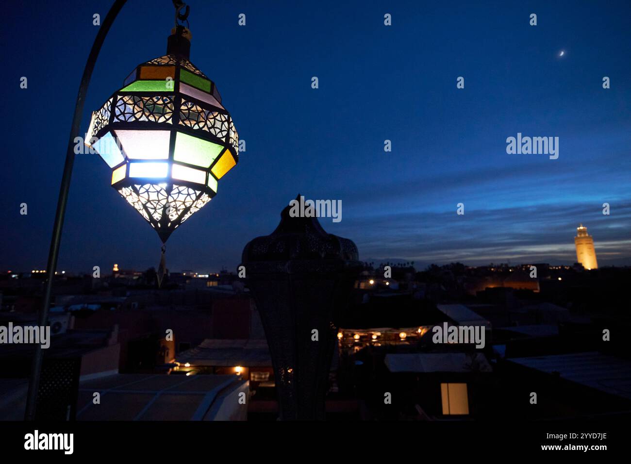 Moroccan riad rooftop terrace riad hi-res stock photography and images ...