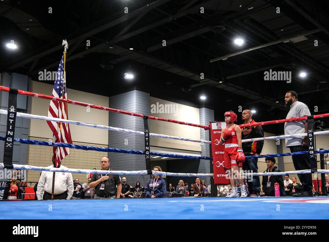 Richmond, Virginia, USA. 19th Dec, 2024. Fighters and their coaches ...
