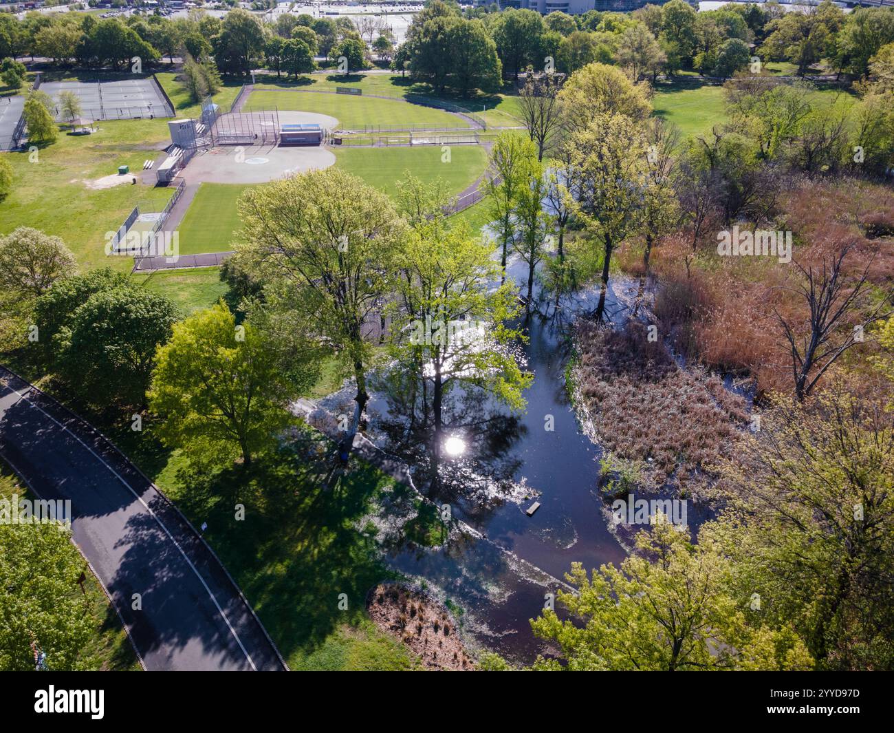 April 23 2023. Flooding at FDR Park Caused by Poor Flood Plain Managent ...