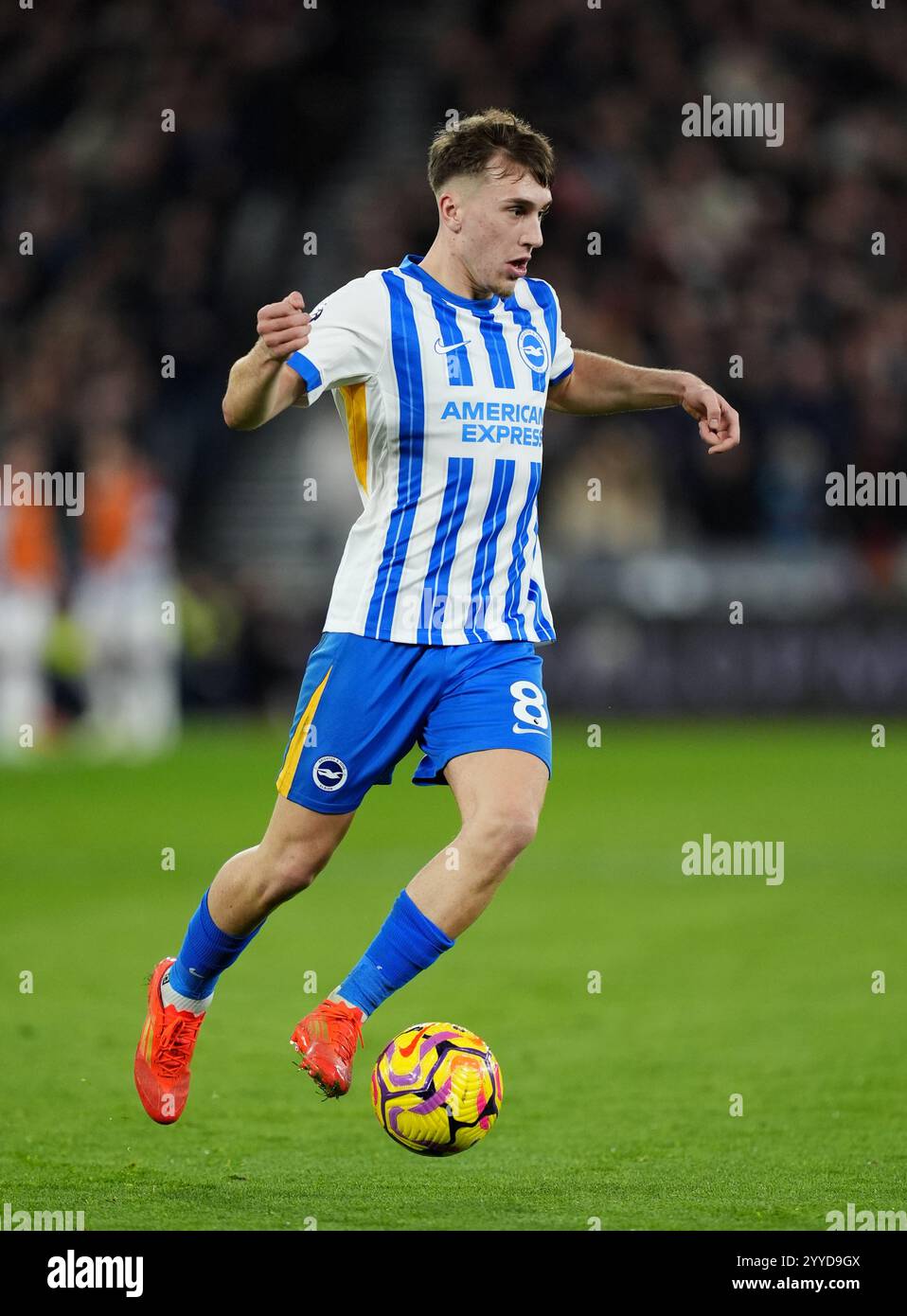 Brighton and Hove Albion's Brajan Gruda during the Premier League match ...