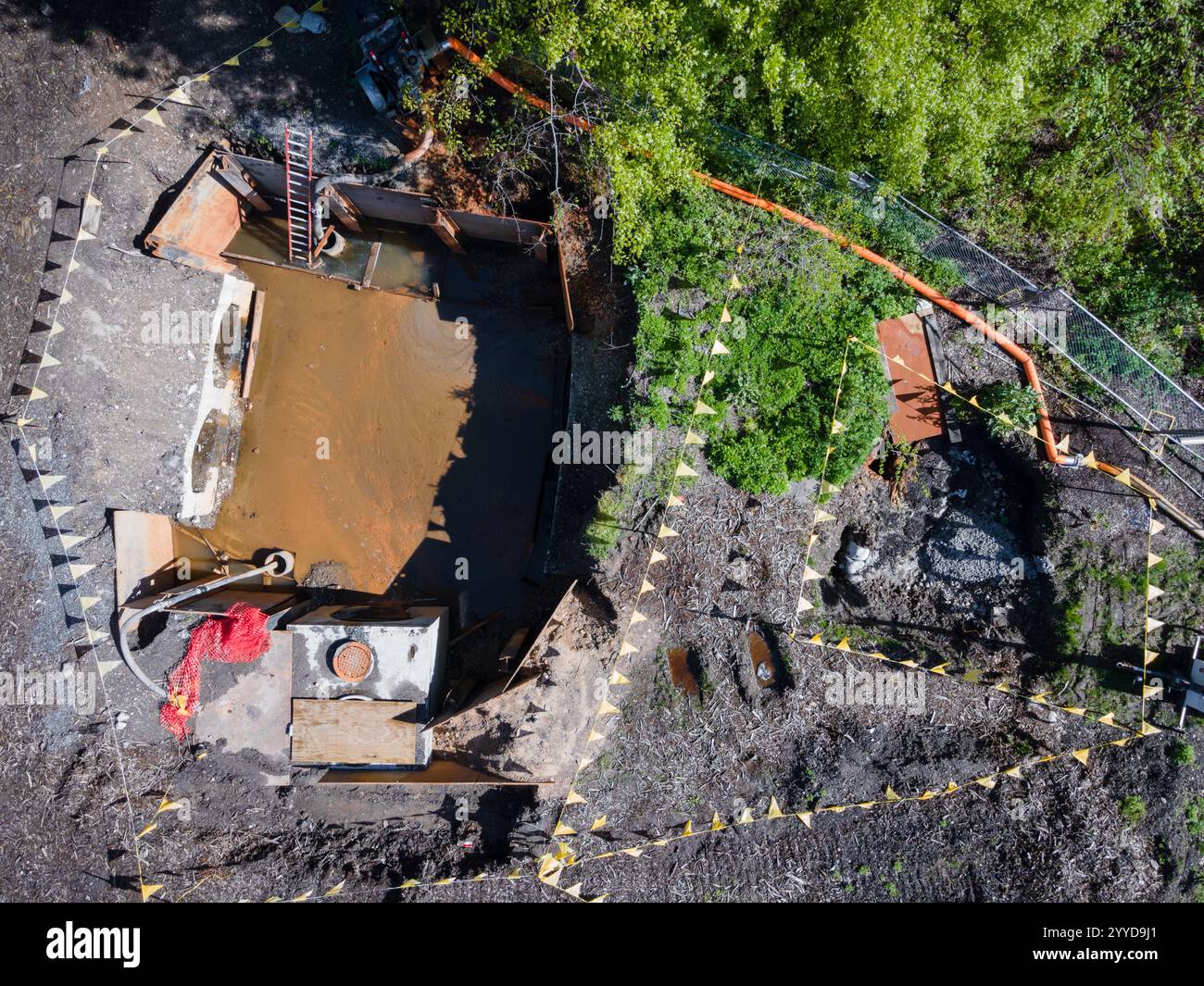 April 23 2023. An Aerial Photograph of Flooding at FDR Park Caused by ...
