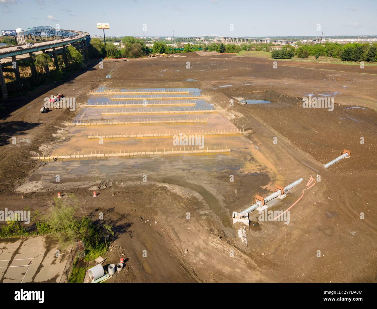 April 23 2023. An Aerial Photograph of Flooding at FDR Park Caused by ...