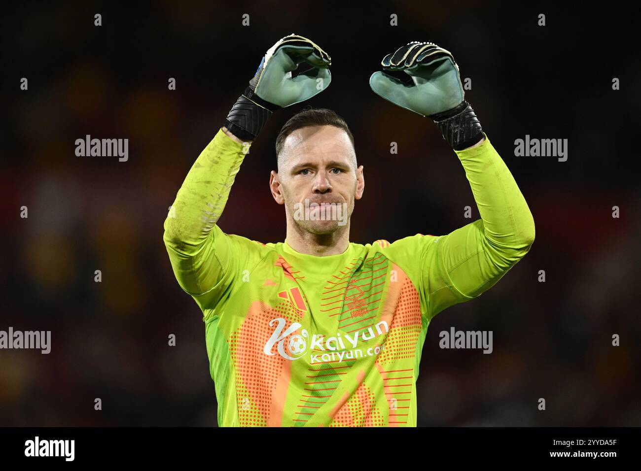 Matz Sels, Nottingham Forest goalkeeper celebrates victory and a clean ...