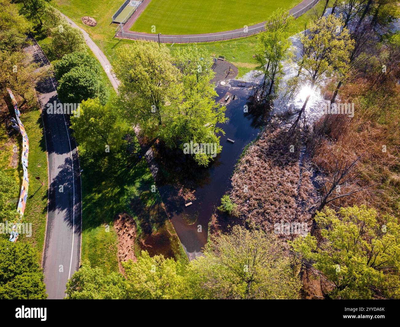 April 23 2023. Flooding at FDR Park Caused by Poor Flood Plain Managent ...