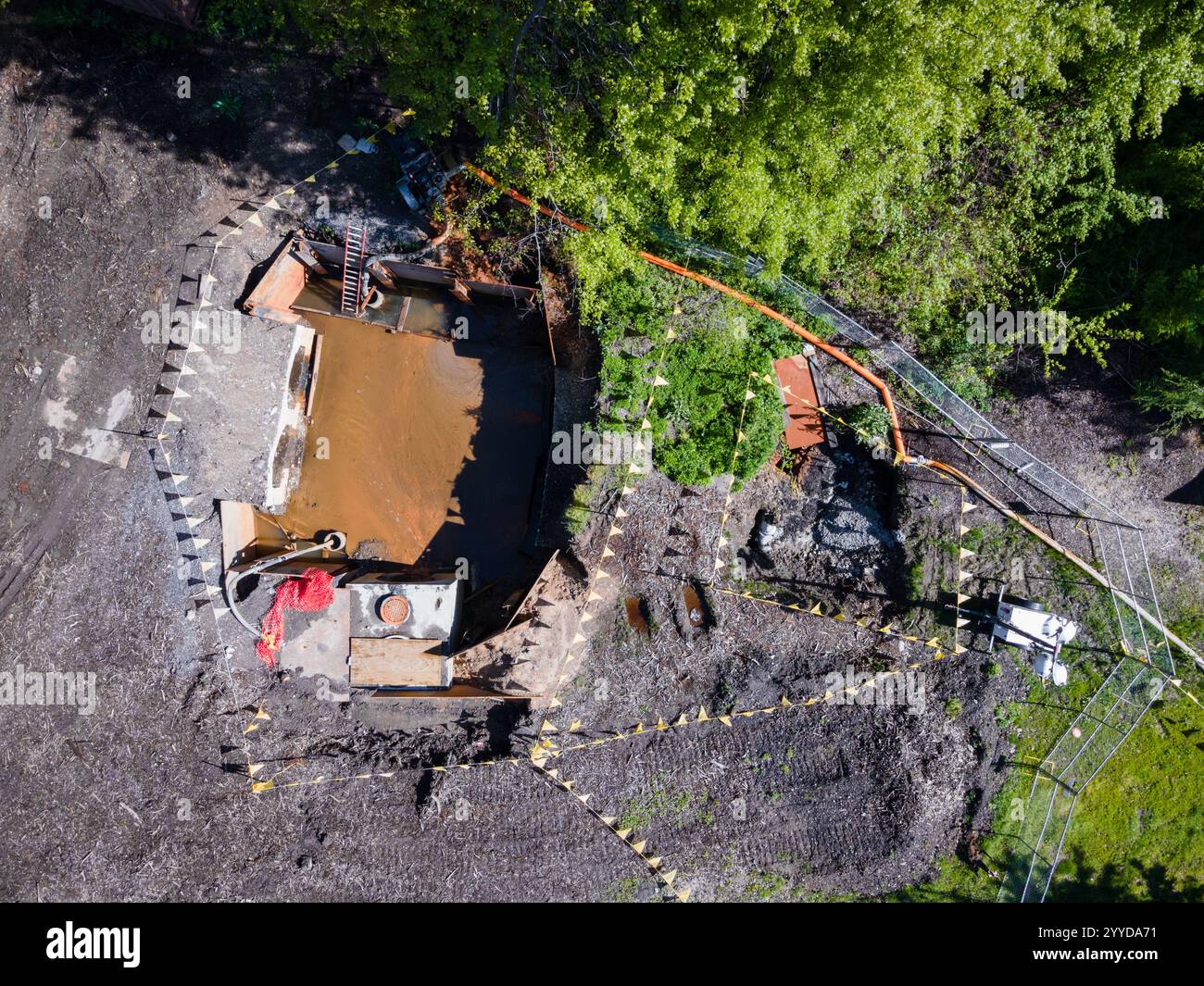 April 23 2023. An Aerial Photograph of Flooding at FDR Park Caused by ...