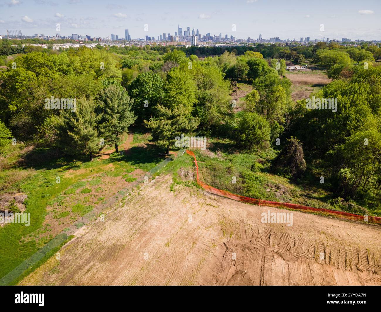 April 23 2023. An Aerial Photograph of Flooding at FDR Park Caused by ...